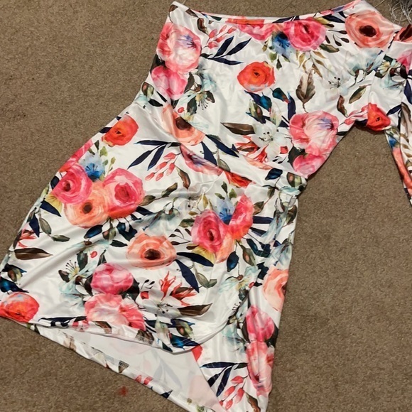 sugarxsugar | Dresses | New Sheek Floral Handmade Cold Shoulder ...